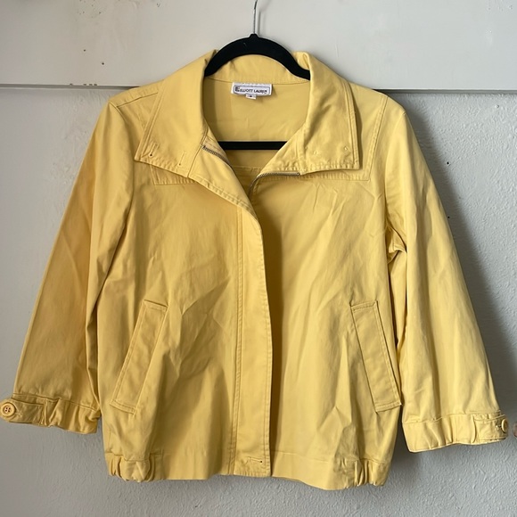 Vintage | Jackets & Coats | Vintage Elliot Lauren Yellow Semi Cropped ...